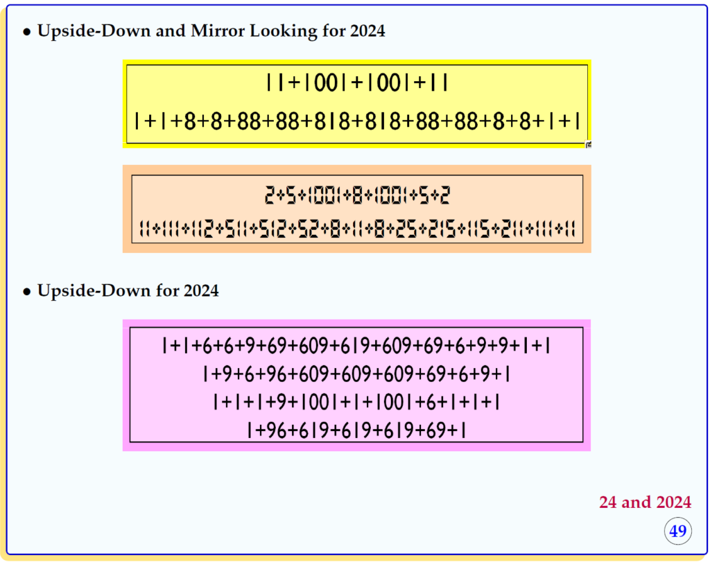 Recreating Numbers and Magic Squares